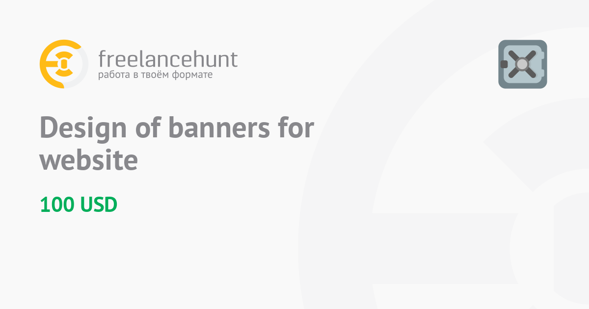 Design of banners for website • Freelance Job in Banners - posted ...