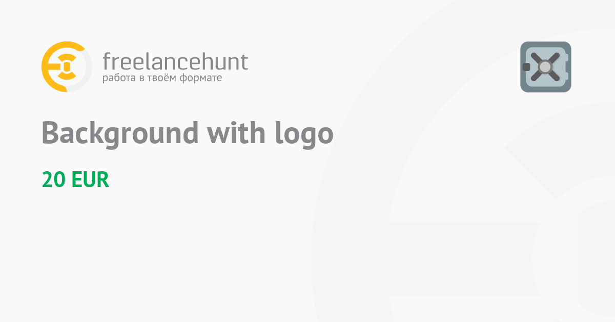 Background with logo • Freelance Job in Photo Processing - posted ...