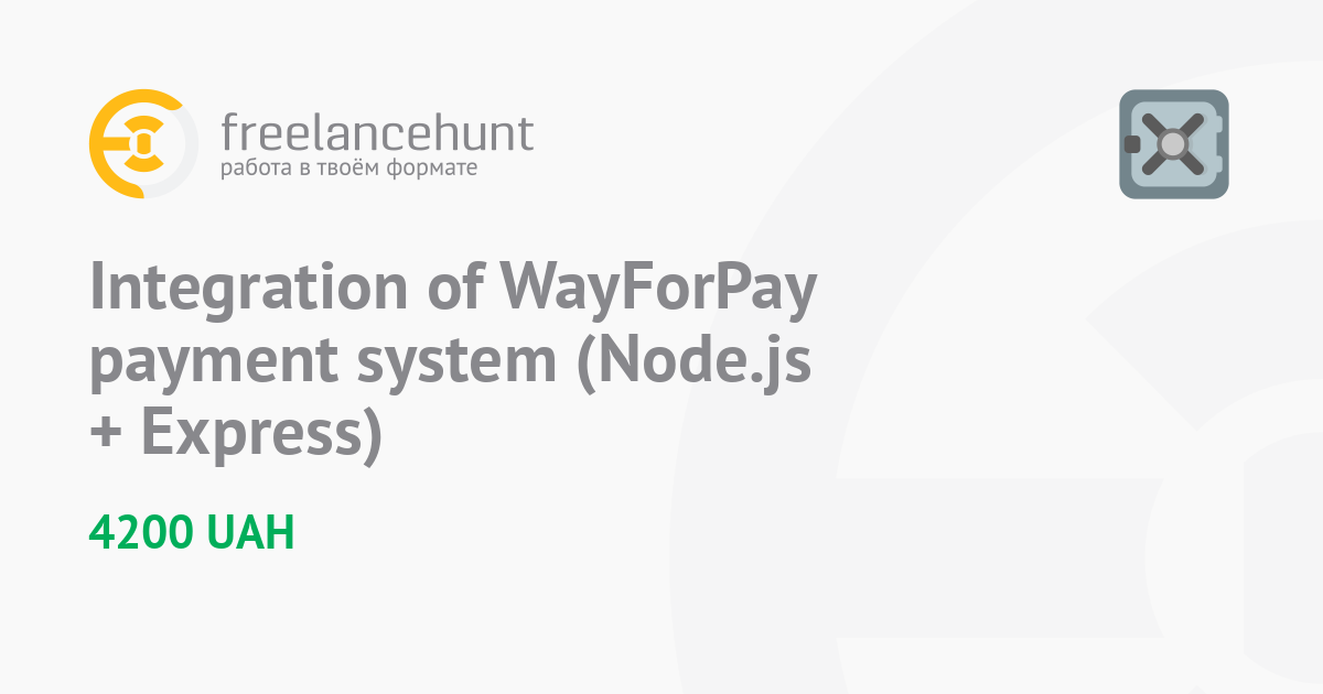 Integration of WayForPay payment system (Node.js + Express) – freelance ...