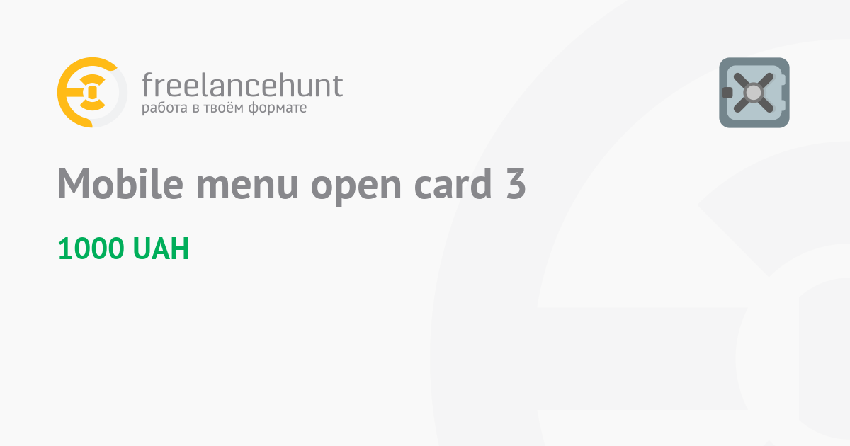 Mobile menu open card 3 • Freelance Job in PHP - posted November 25 ...