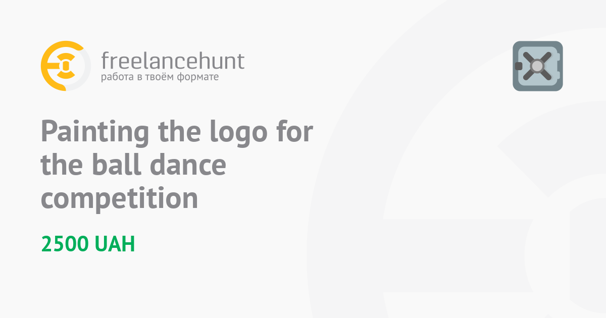 Painting the logo for the ball dance competition • Freelance Job in ...