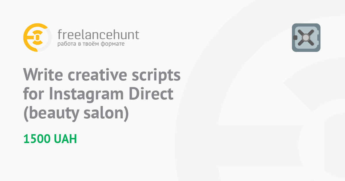 Write creative scripts for Instagram Direct (beauty salon) • Freelance ...