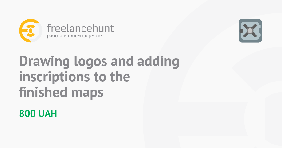 Drawing logos and adding inscriptions to the finished maps • Freelance ...