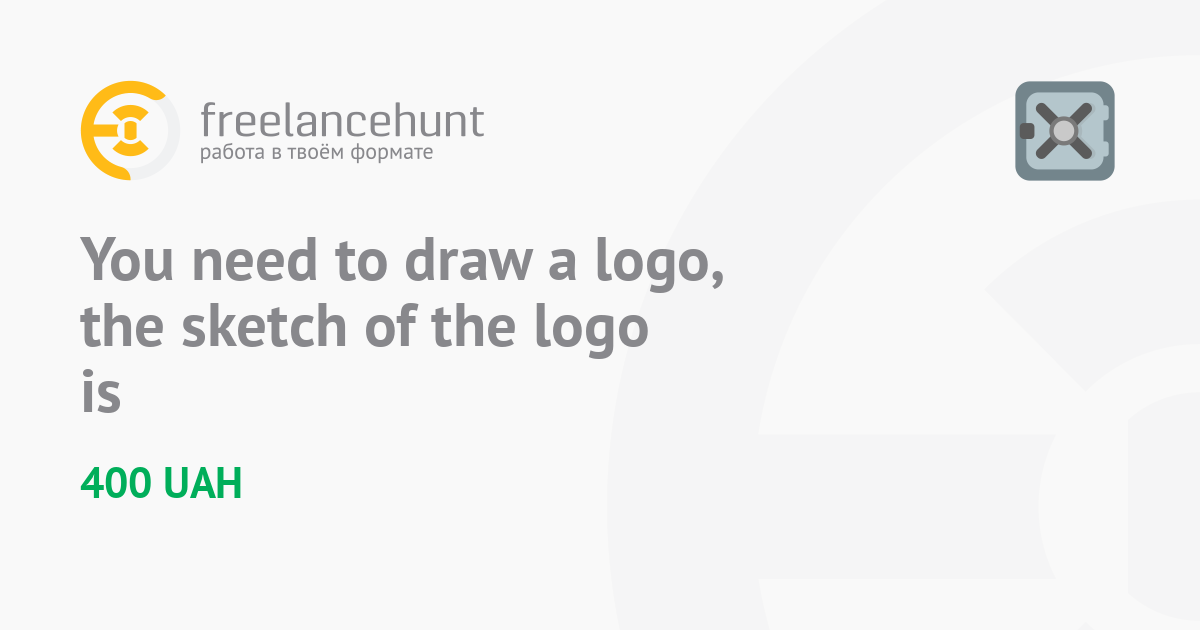 You need to draw a logo, the sketch of the logo is • freelance job for ...