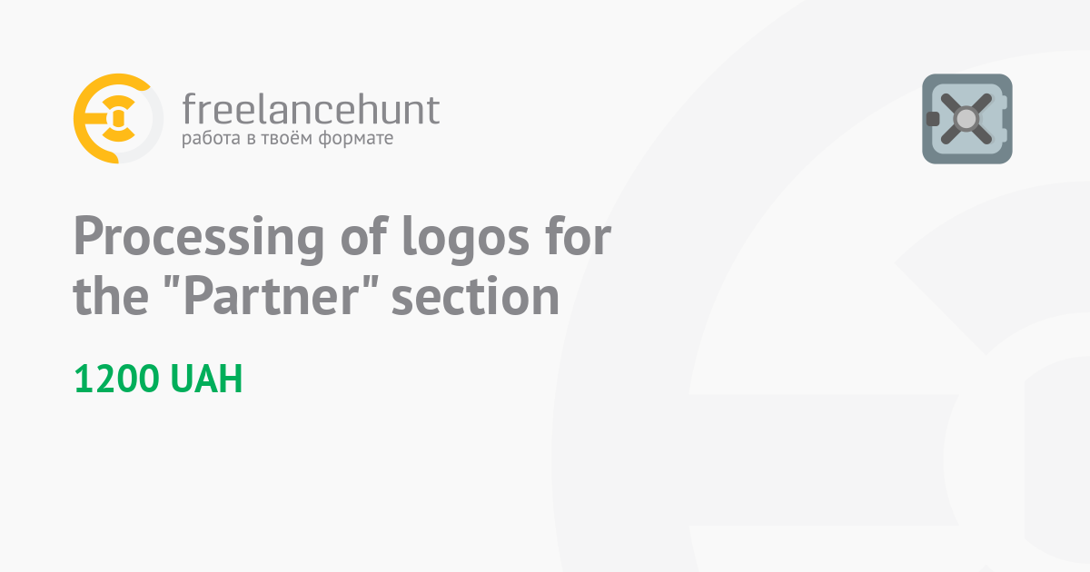 Processing of logos for the "Partner" section • freelance job for a ...