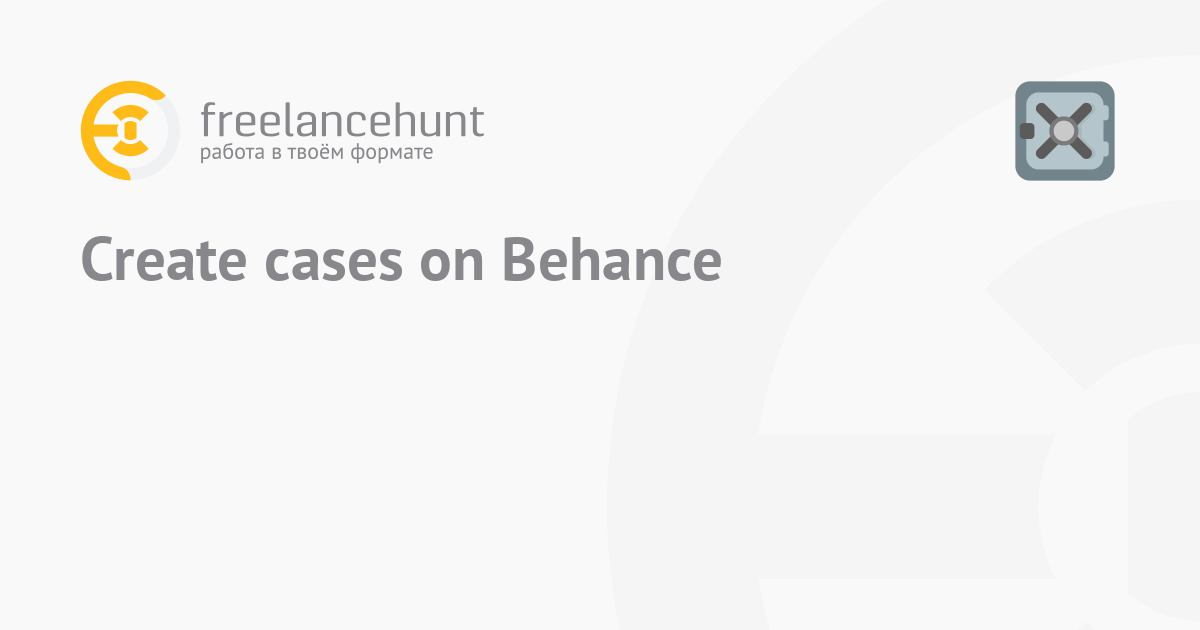 Create cases on Behance • Freelance Job in Interface Design (UI/UX ...