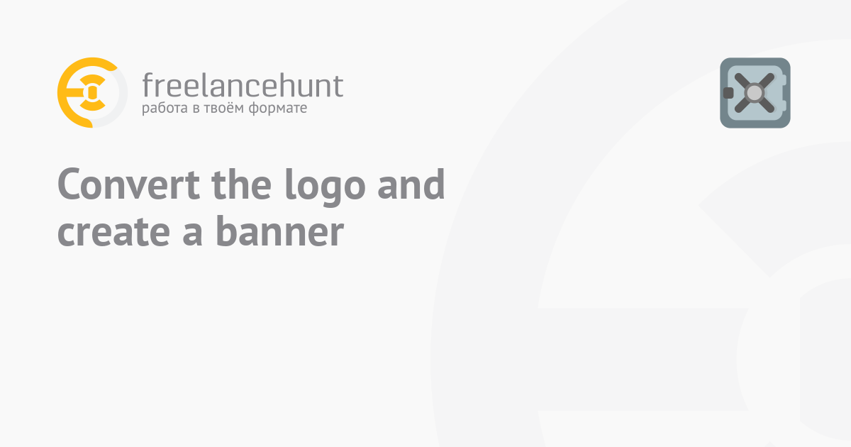 Convert the logo and create a banner • Freelance Job in Banners ...