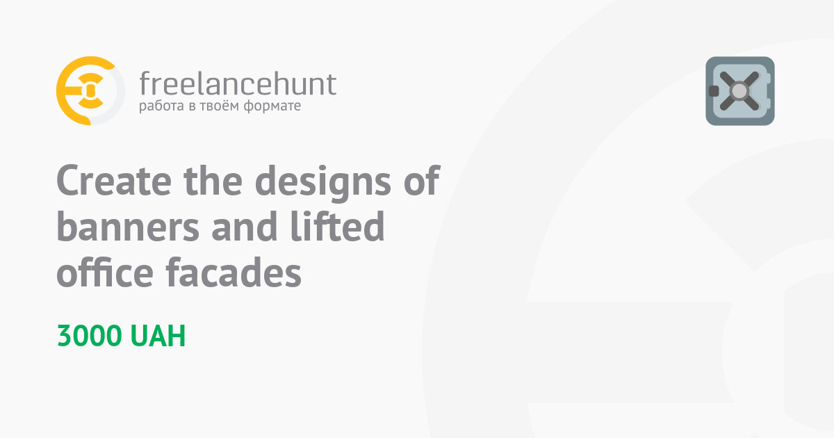 Create the designs of banners and lifted office facades • Freelance Job ...