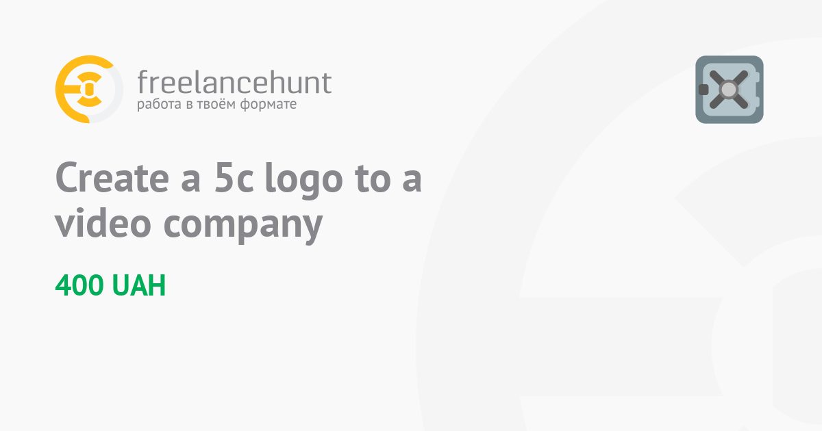 Create a 5c logo to a video company • Freelance Job in Animation ...