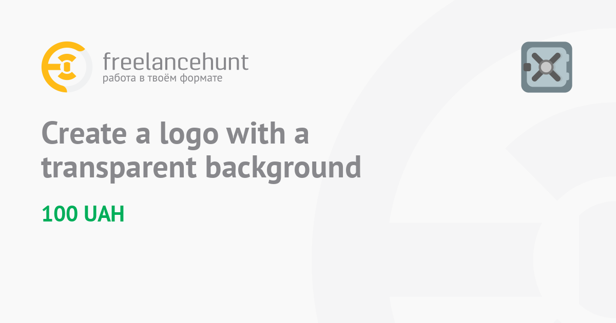 Create a logo with a transparent background • Freelance Job in Photo ...