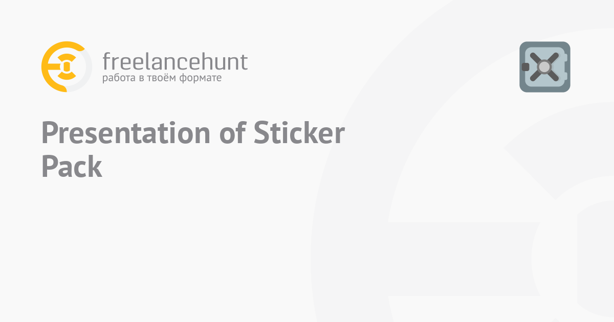 Presentation of Sticker Pack • Freelance Job in Packaging and label ...