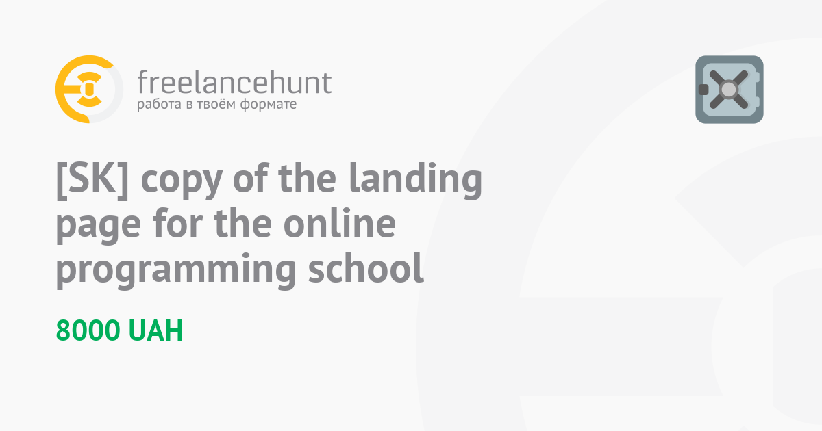 [SK] copy of the landing page for the online programming school ...