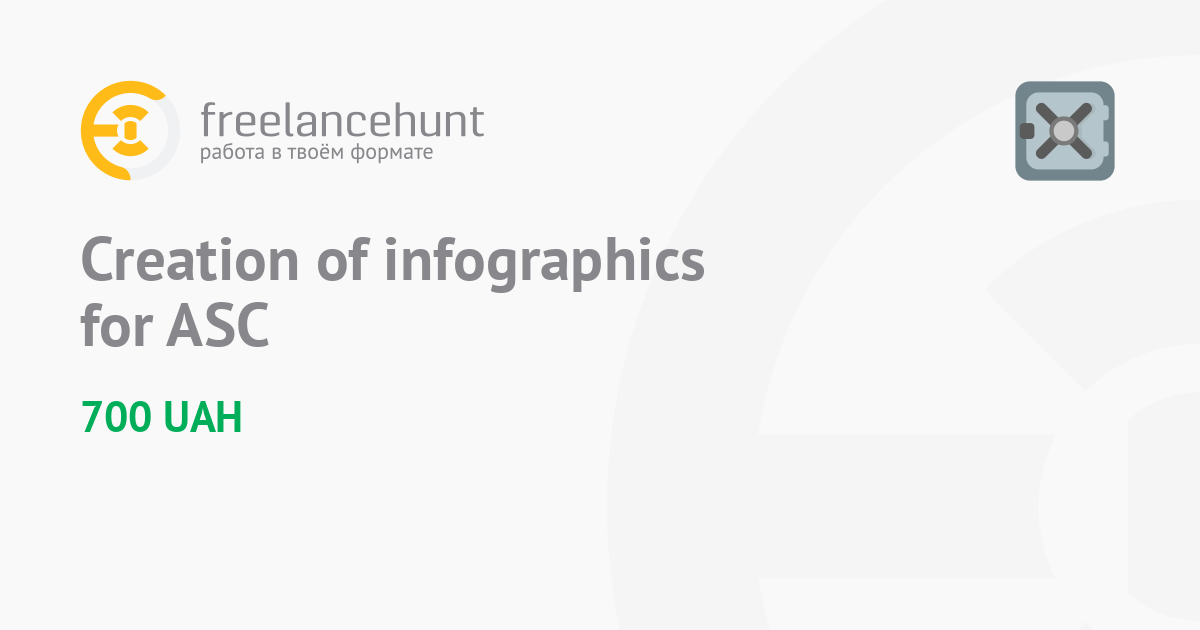 Creation of infographics for ASC • freelance job for a specialist ...