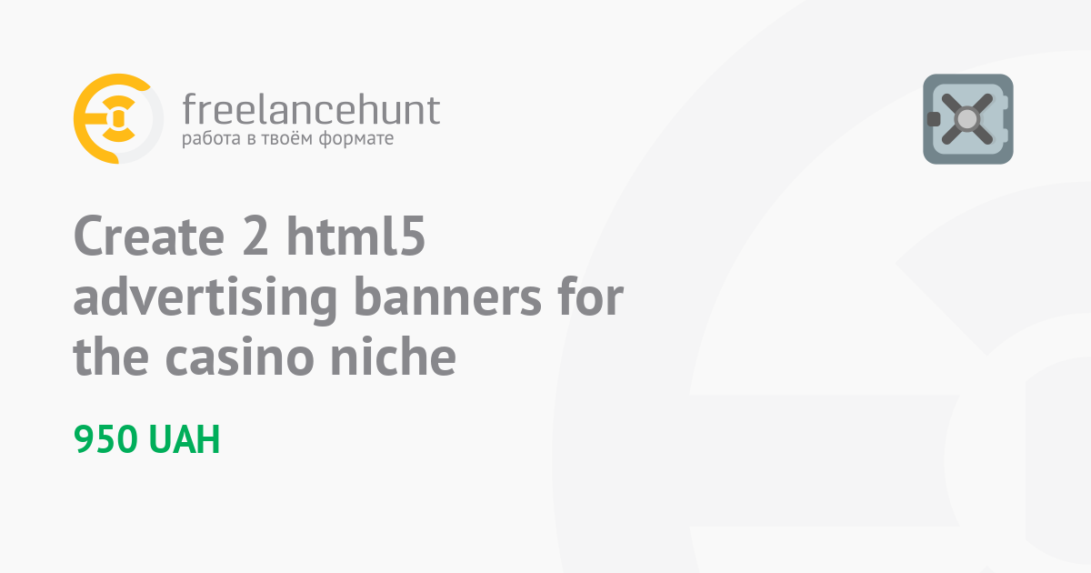Create 2 html5 advertising banners for the casino niche • Freelance Job ...