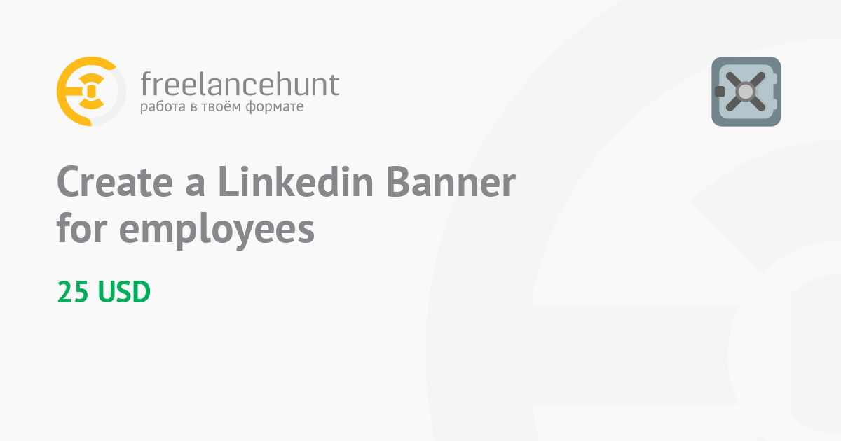 Create a Linkedin Banner for employees • Freelance Job in Banners ...