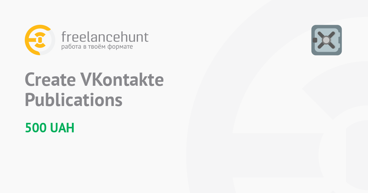 Create VKontakte Publications • Freelance Job in Social Media Page ...