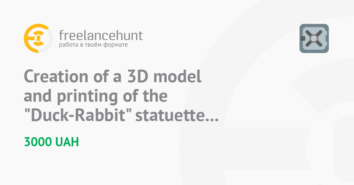 Creation of a 3D model and printing of the "Duck-Rabbit" statuette from ...