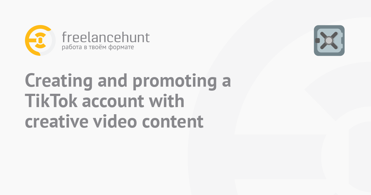 Creating and promoting a TikTok account with creative video content ...