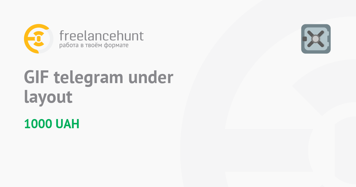 GIF telegram under layout • Freelance Job in Corporate Style - posted ...