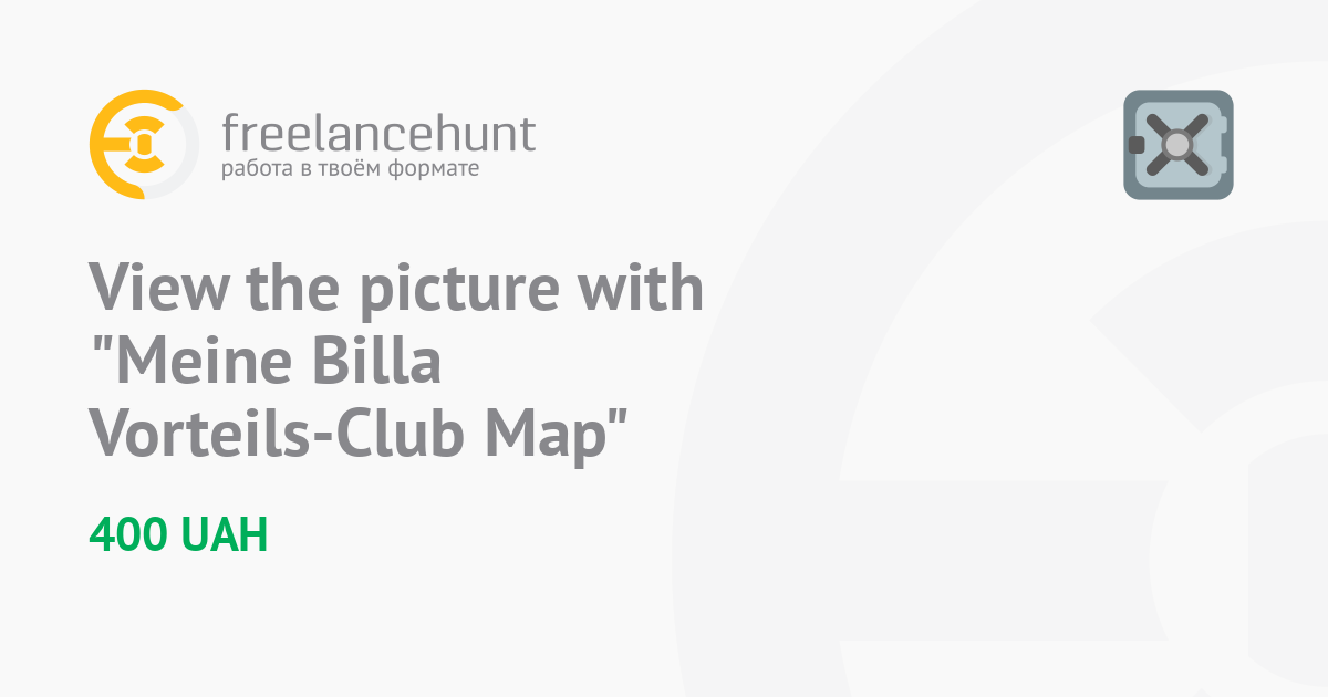 View the picture with "Meine Billa Vorteils-Club Map" • Freelance Job ...
